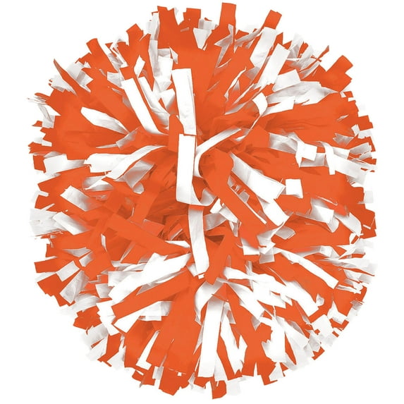 2 Color Plastic Instock Cheerleading Pom Orange - Walmart.com