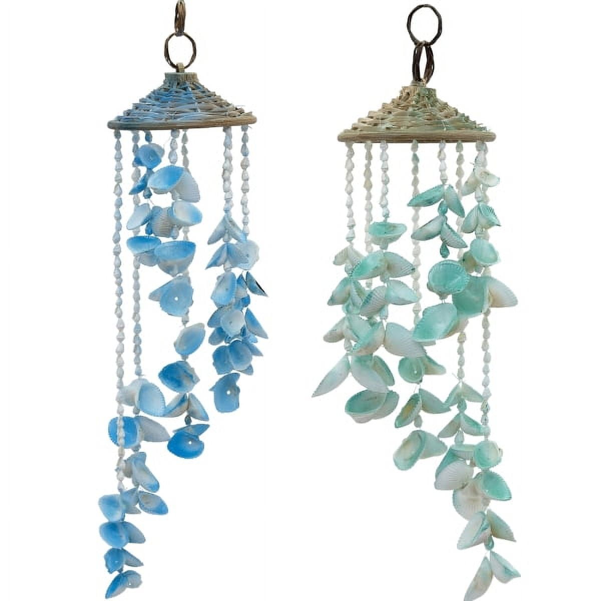 2 Color Shell Hat Wind Chimes 4x18" (Set of 2) - Walmart.com
