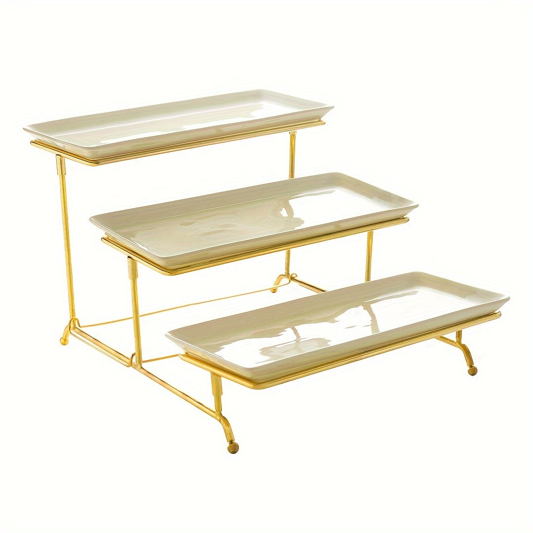 [2 Colors Ceramic Dim Sum Rack] 1 set of Bubugao Dim sum rack, two ...