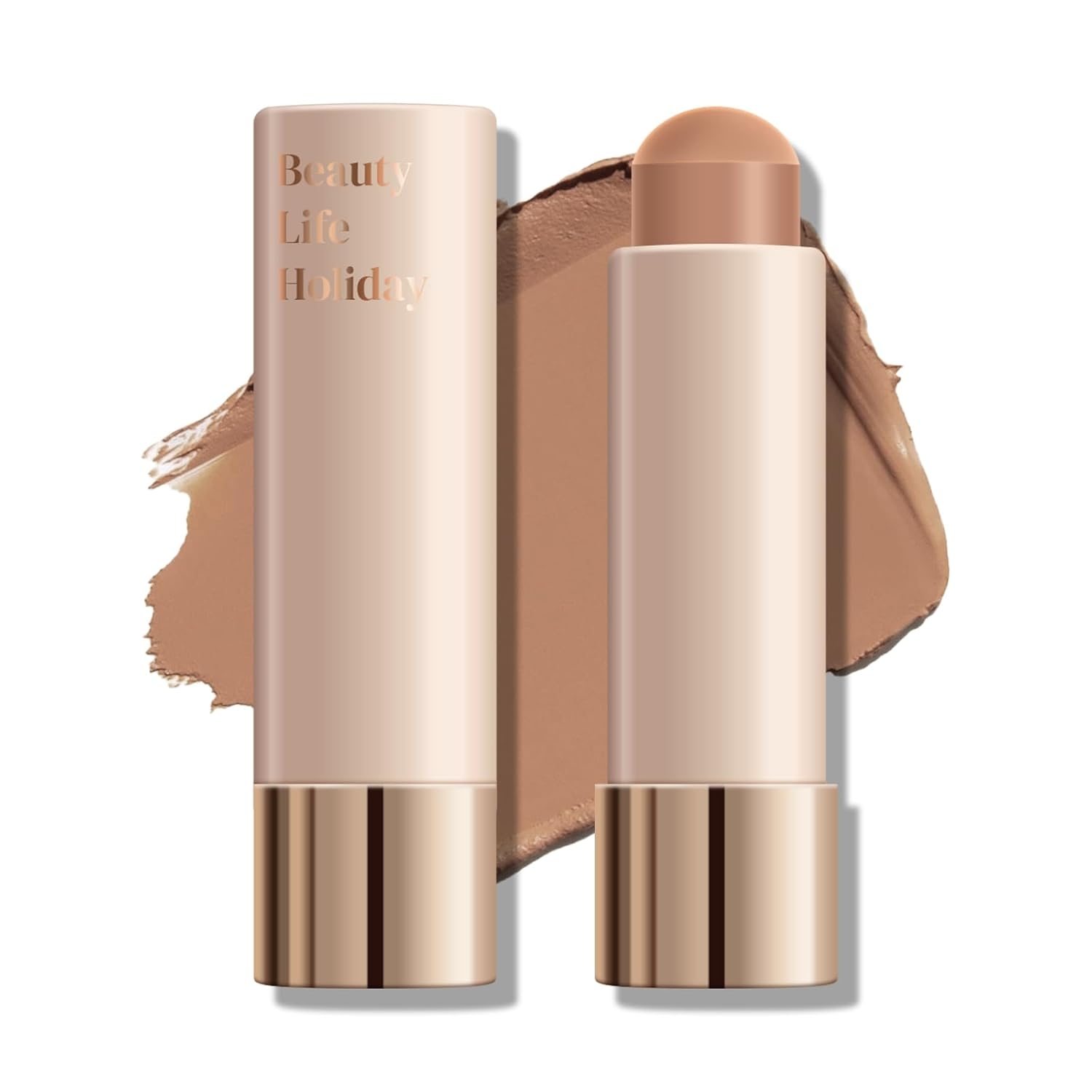 2 Colors Contour Stick, Natural Matte Cream Contour, Lightweight Non ...