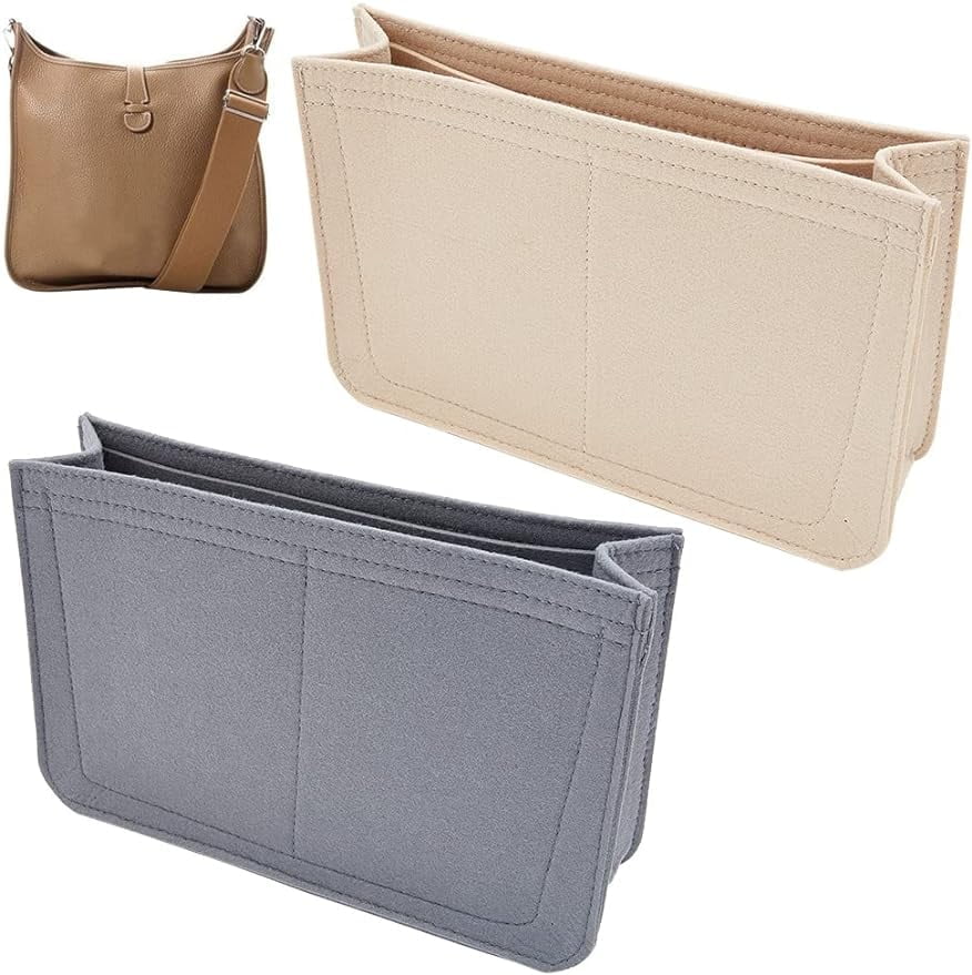 2 Colors Felt Handbag Insert Organizer Microfiber Tote Bag Organizer ...