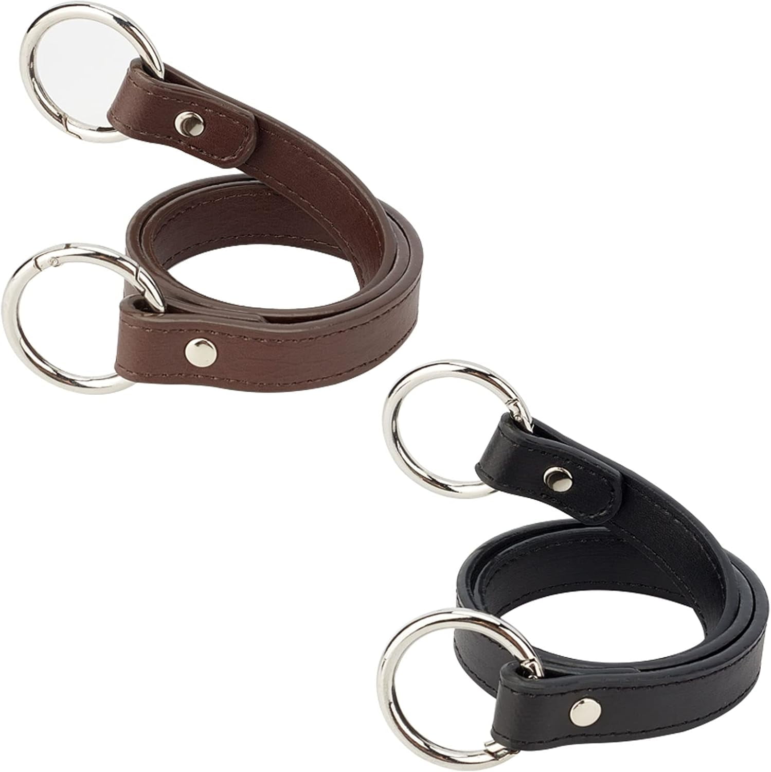 2 Colors Leather Bag Handles 26.6 Inches PU Leather Purse Strap Handbag ...