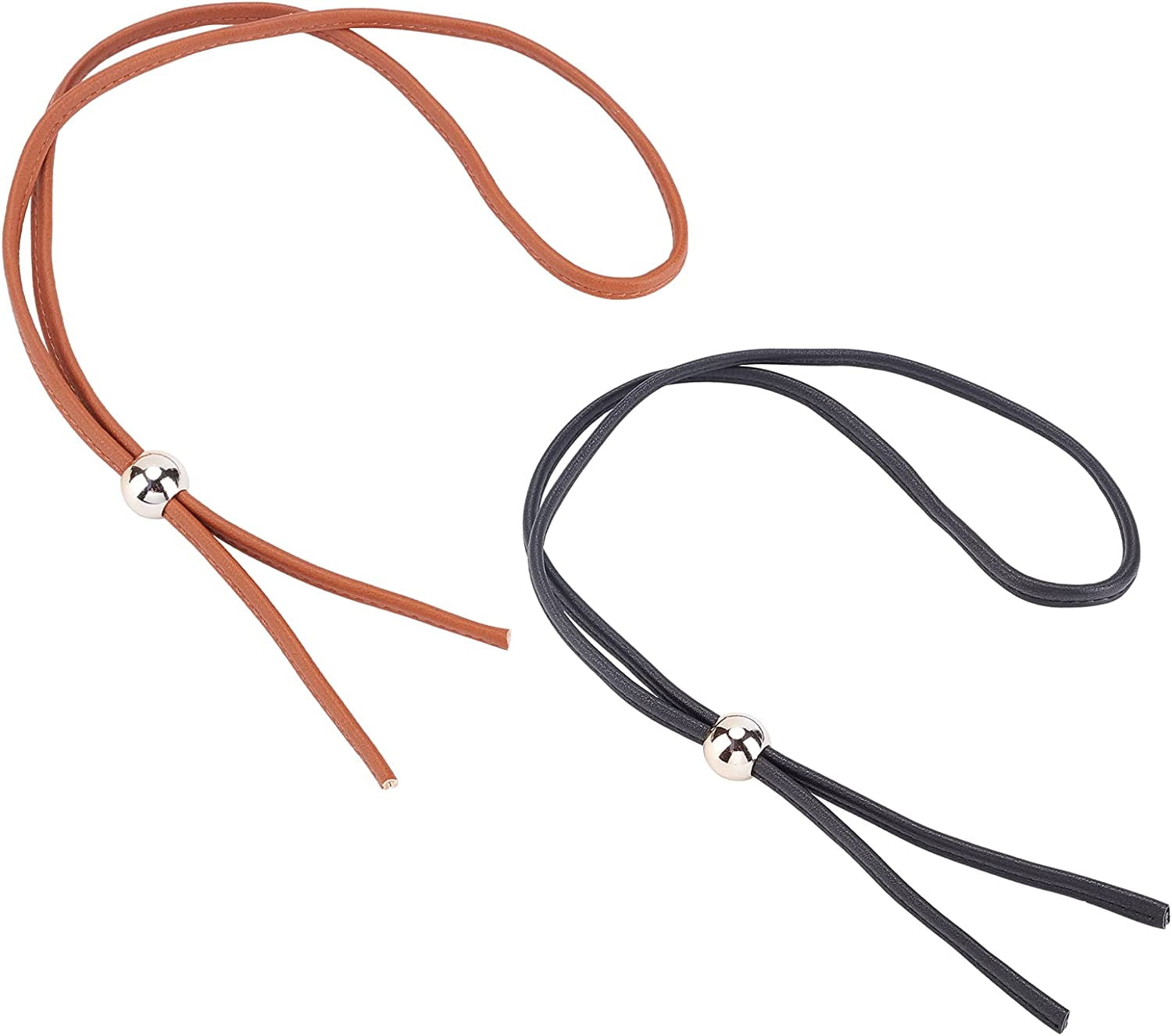 2 Colors PU Leather Drawstring for Bucket Bag 100cm Detachable Leather ...