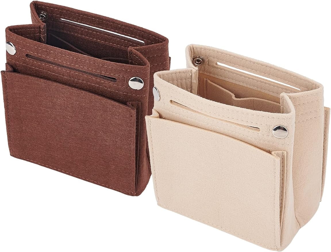 2 Colors Purse Felt Insert Organizer Small Handbag Felt Organizer Tote ...