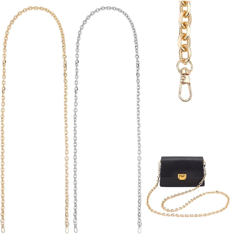 2 Colors Purse Replacement Chain 55.5 Inch Crossbody Bag Long Chain ...