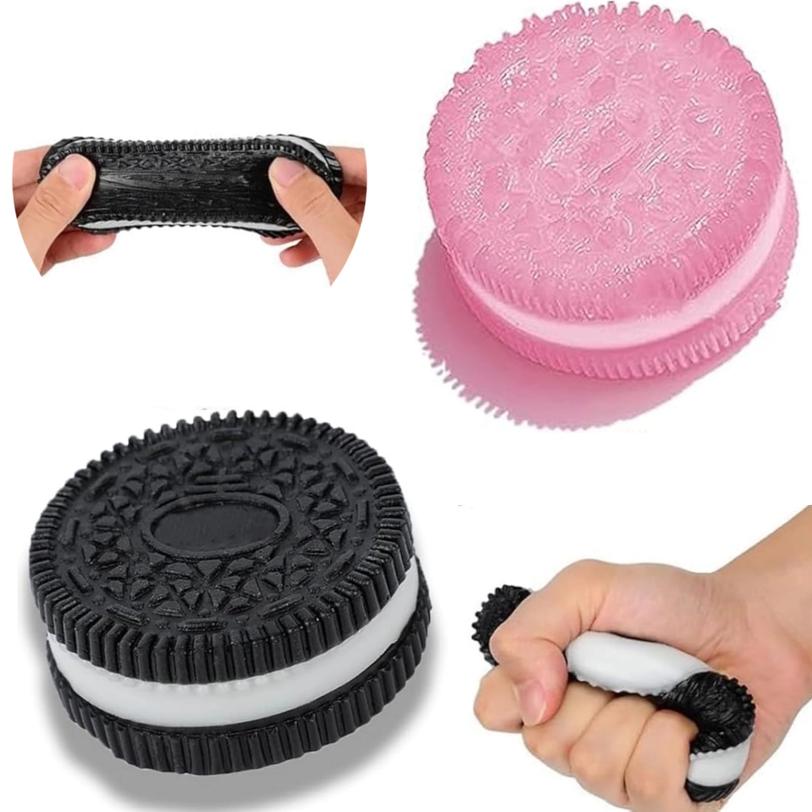 2 Colors Stress Relief Toy,Handmade Silicone Stress Relief Squishy Toy ...