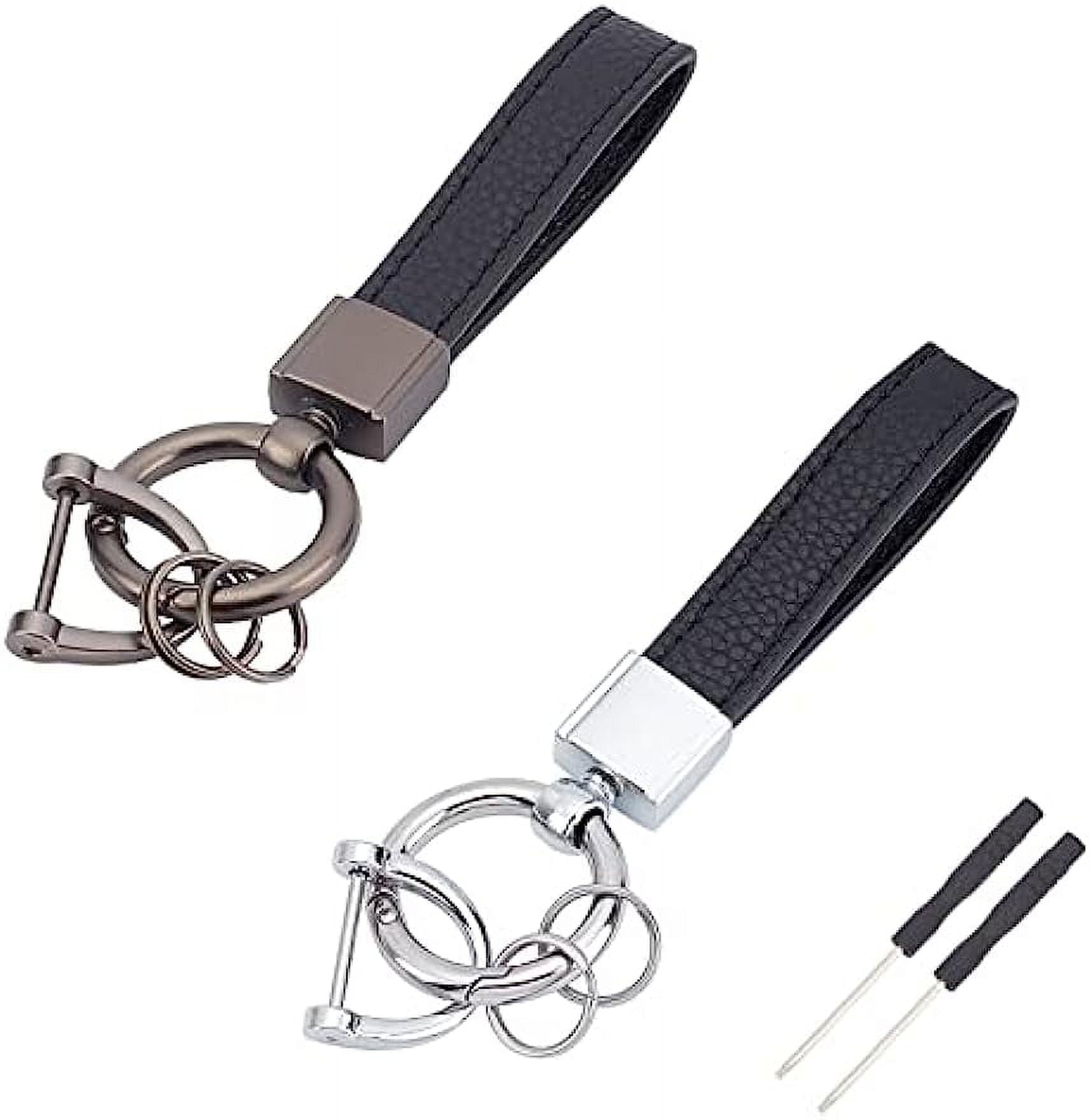 2 Colors Universal Key Chains 5.3 Car Key Fob Holder Rotate Anti-lost ...