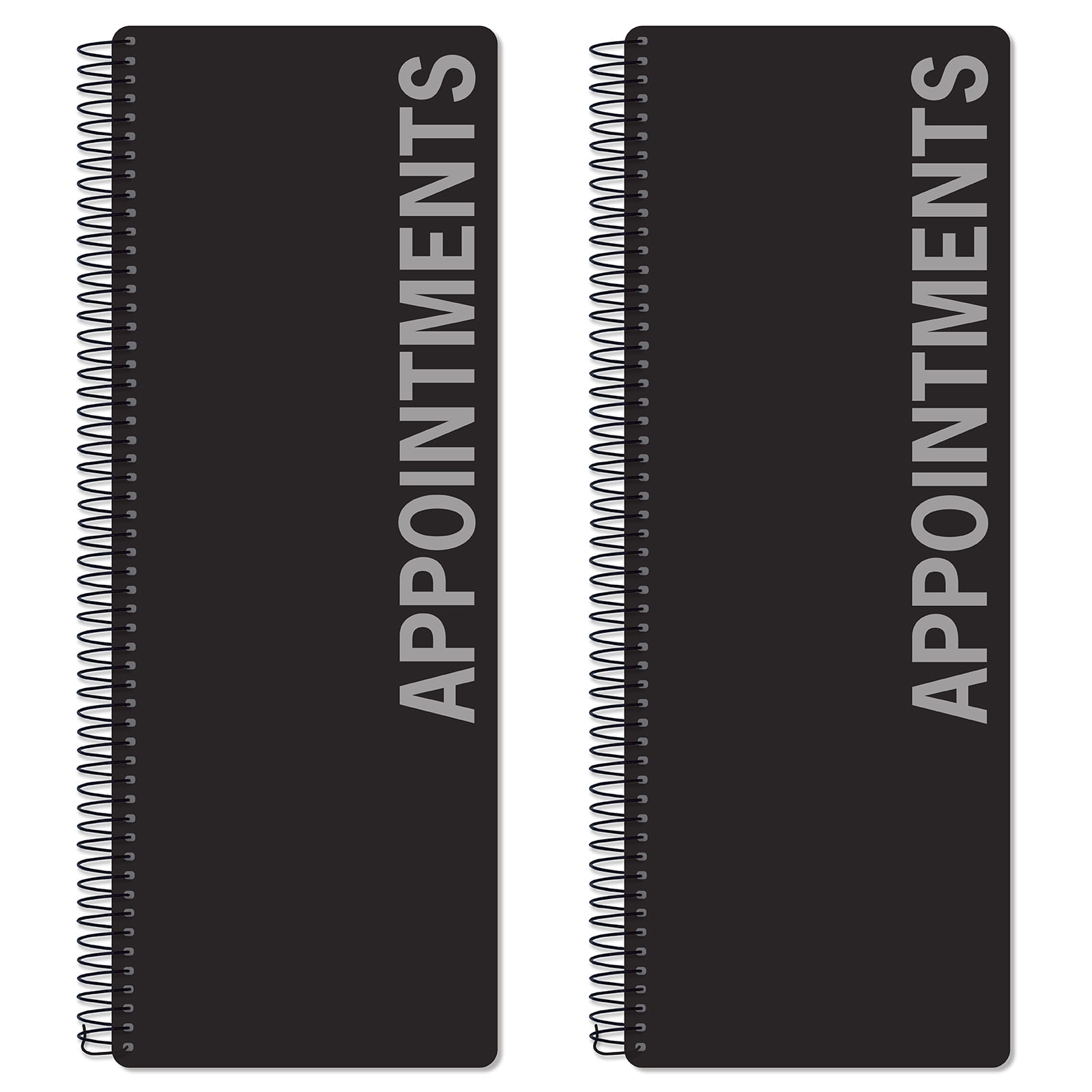 2 Column Appointment Book (2-Pack) - 8 x 13.5 - 200 Pages - Undated ...