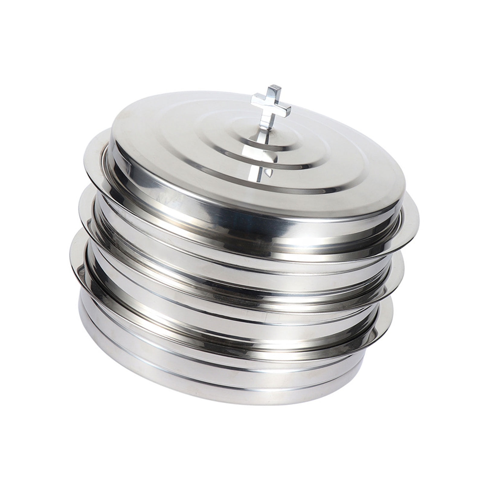 2. Commercial-Grade Stackable Communion Plate 39-Slot Stainless Steel ...