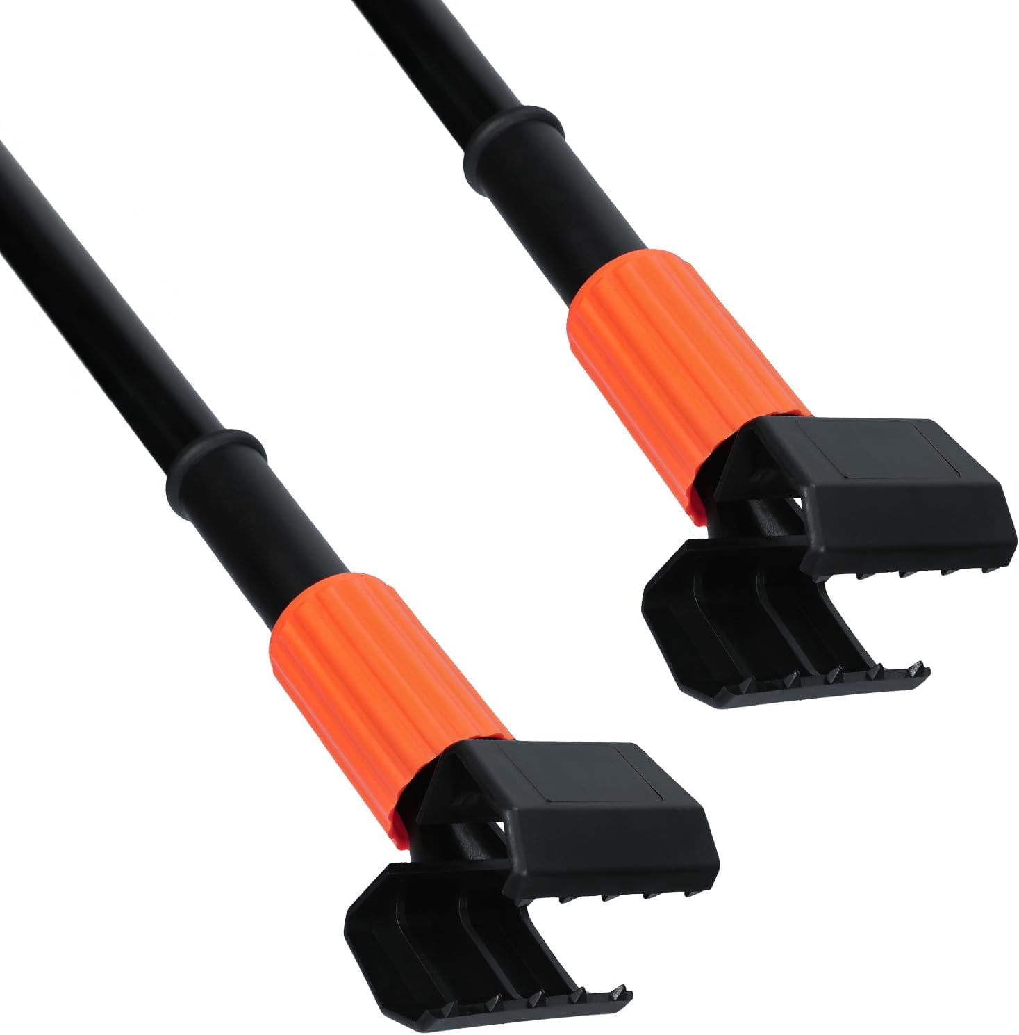 (2) Commercial wet mop handle replacements, heavy-duty jaw-style clamp ...