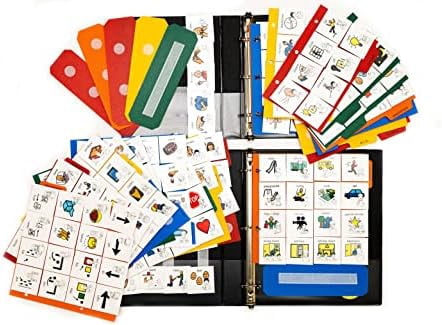 2 Communication Books 480 Picture Cards with ASL Laminated for Non ...