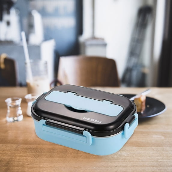 2 Compartment Bento Box Stainless Steel Lunch Container For Office ...