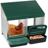 2 Compartment Roll Out Nesting Box for Chickens, Heavy Duty Chicken ...