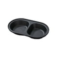 2 Compartment Sauce Dish, PP Plastic Divided Dipping Plate for BBQ, Hot ...