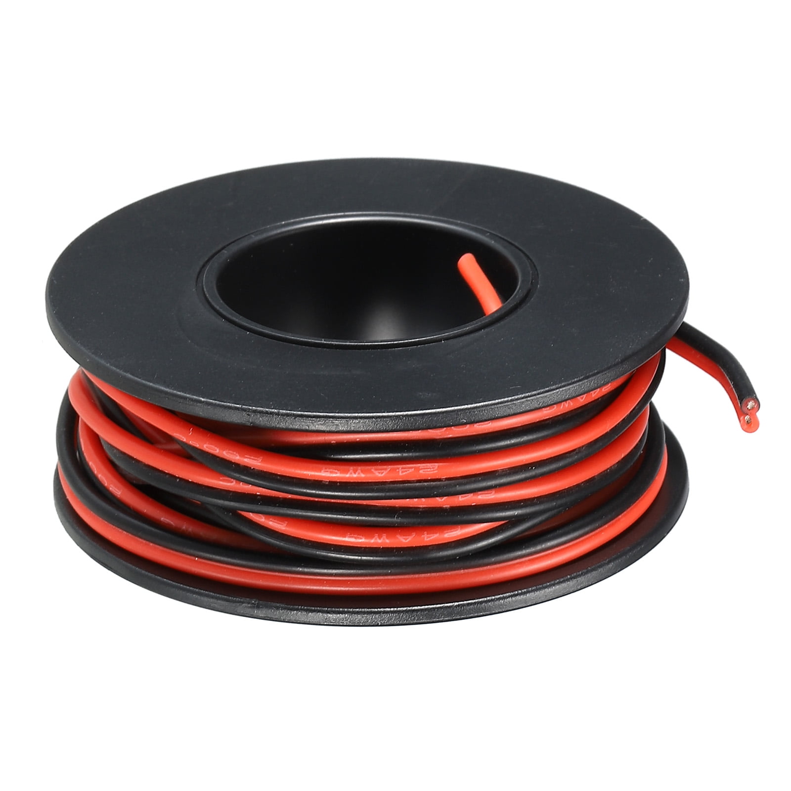 Uxcell 2 Conductor Parallel Silicone Wire 26AWG 26 Gauge Red Black ...