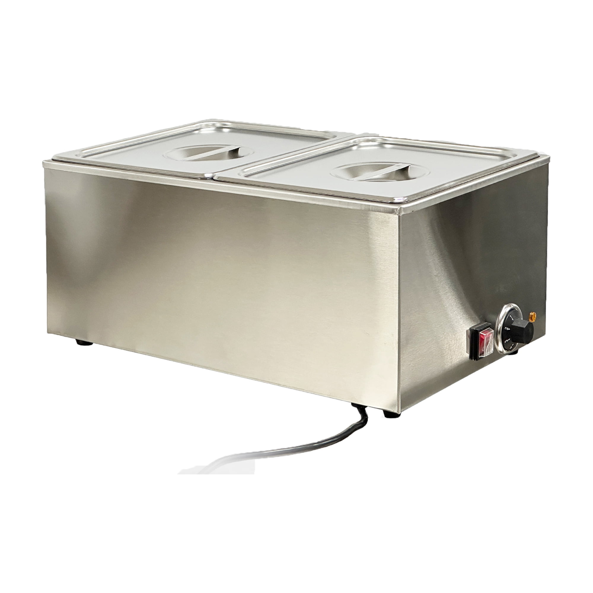 2 Containers Countertop Electric Food Warmer, Commercial Food warmer 25 ...