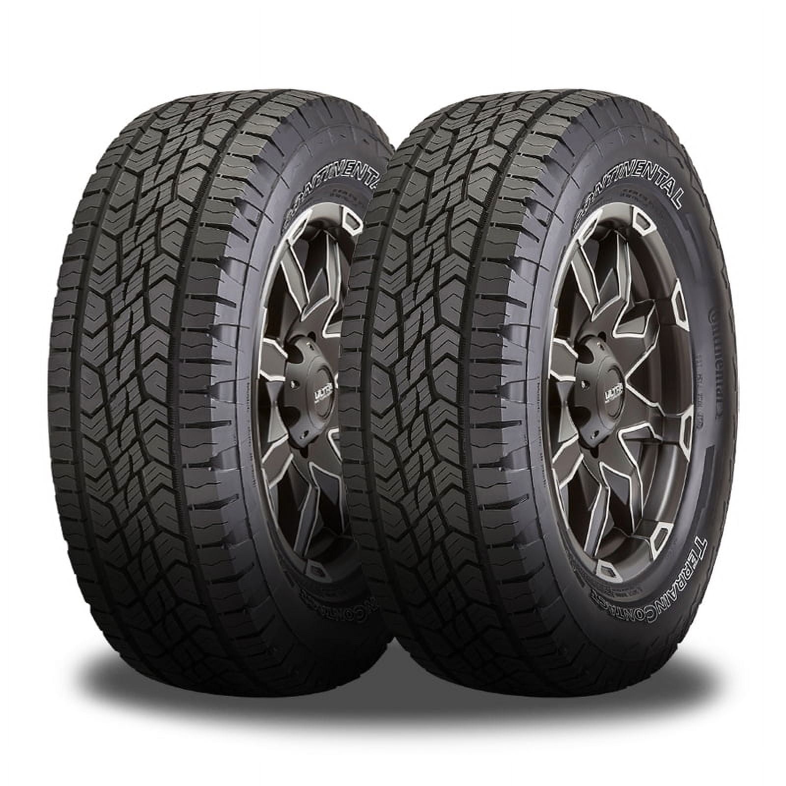 2 Continental TerrainContact A/T OWL 245/70R17 110T All Terrain 60K MILE 680AB 15506810000 / 245 ...