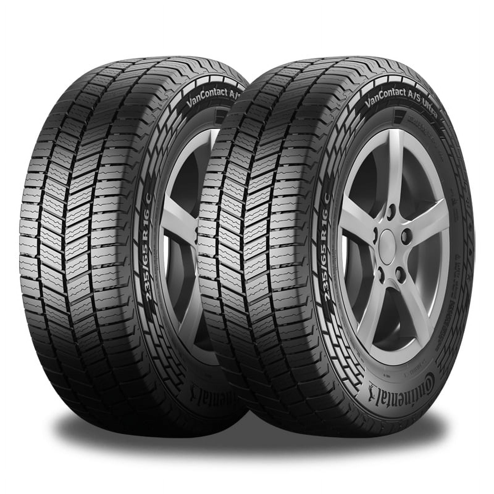 2 Continental VanContact A/S Ultra 235/65R16 121/119R Cargo Van Fleet ...
