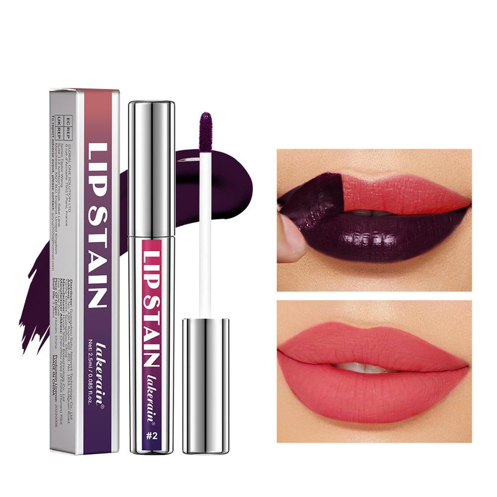 2 Cool Roselakerain Silver Tube Tear-Off Lip Gloss Velvet Matte Lip ...