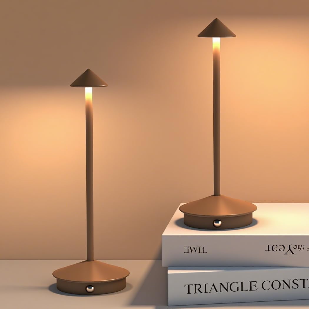 2 Cordless Table Lamps,Portable Outdoor 5000mAh Operated Table Light ...