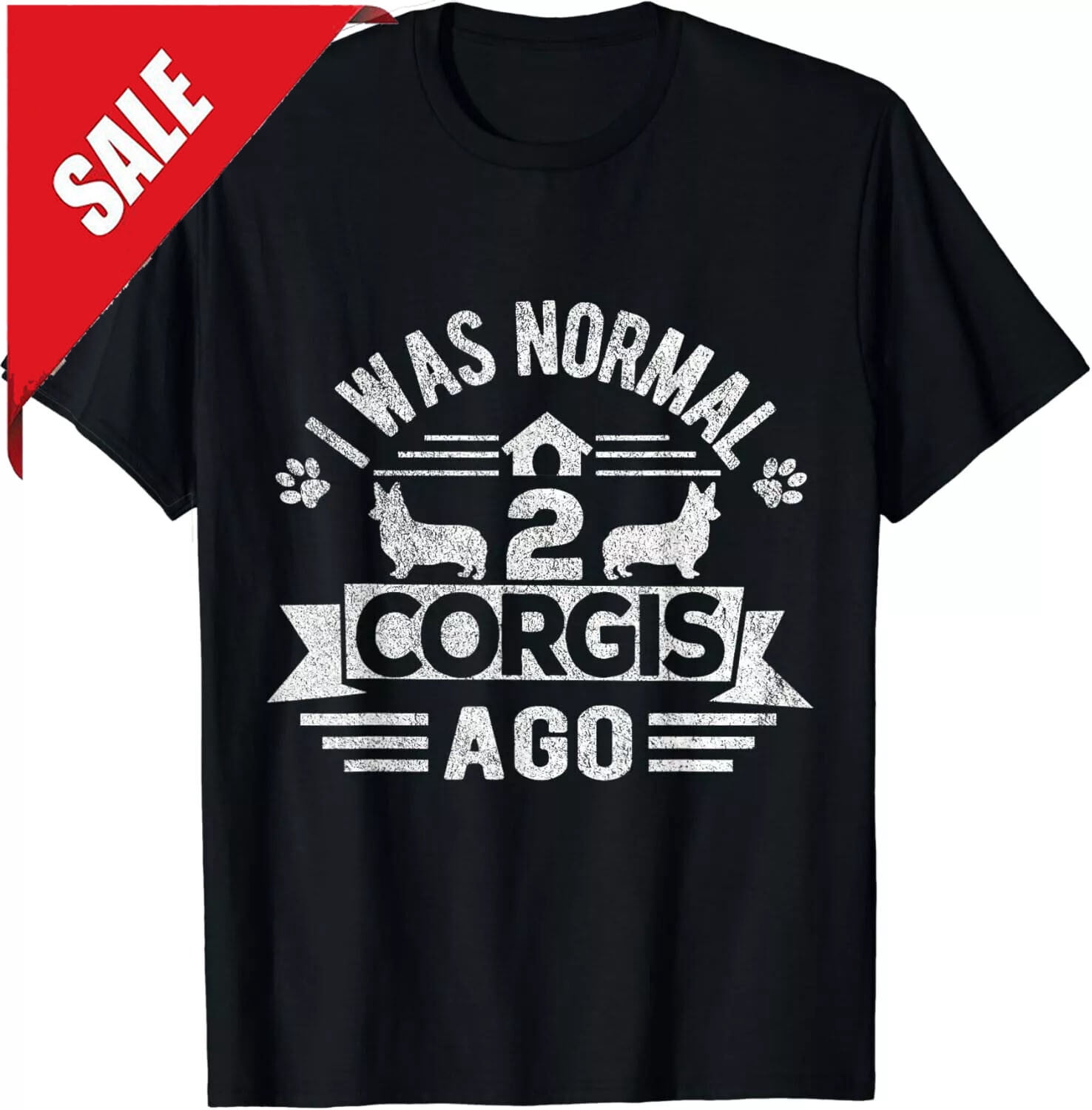 2 Corgis Dog Owner Corgi Mom Corgi Dad Retro Vintage Unisex T-Shirt ...
