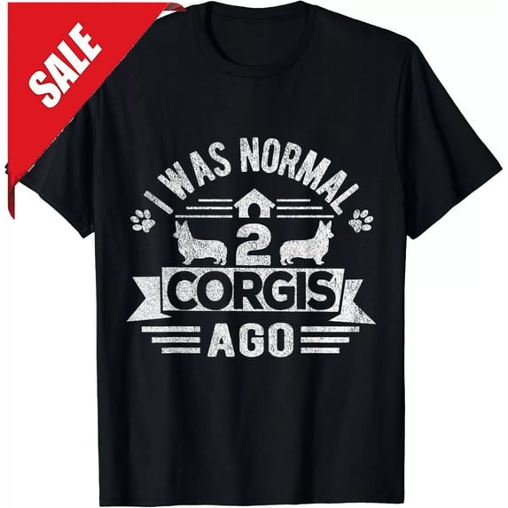 2 Corgis Dog Owner Corgi Mom Corgi Dad Retro Vintage Unisex T-Shirt ...