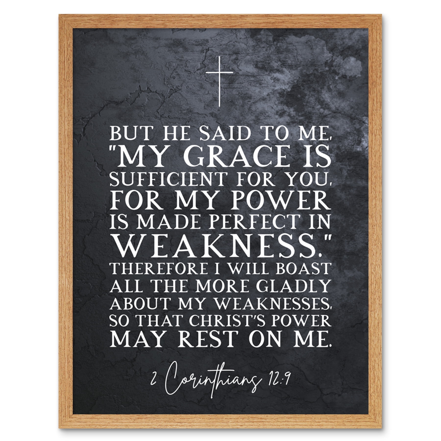 2 Corinthians 12:9 Made Perfect in Weakness Christs Power Rests in Me Christian Bible Verse ...