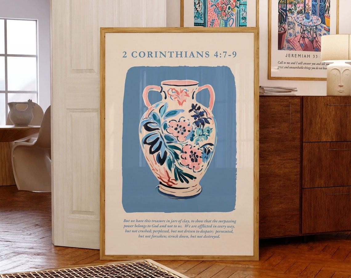 2 Corinthians 4 Jars Of Clay Print, Matisse Print, Christian Wall Art ...