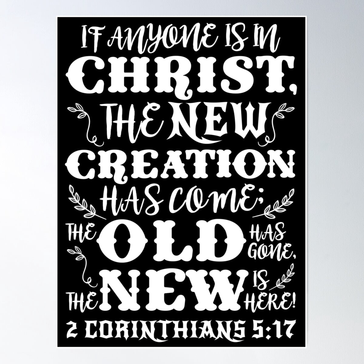 2 Corinthians 5:17 If Anyone Is In Christ The New Creation Has Come ...