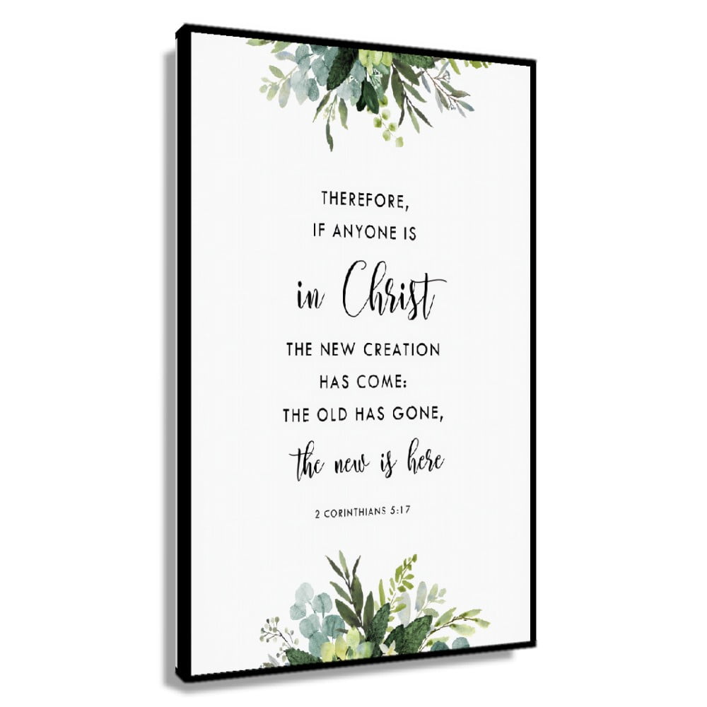 2 Corinthians 5 17 New Creation Bible Verse Printable Wall Art ...