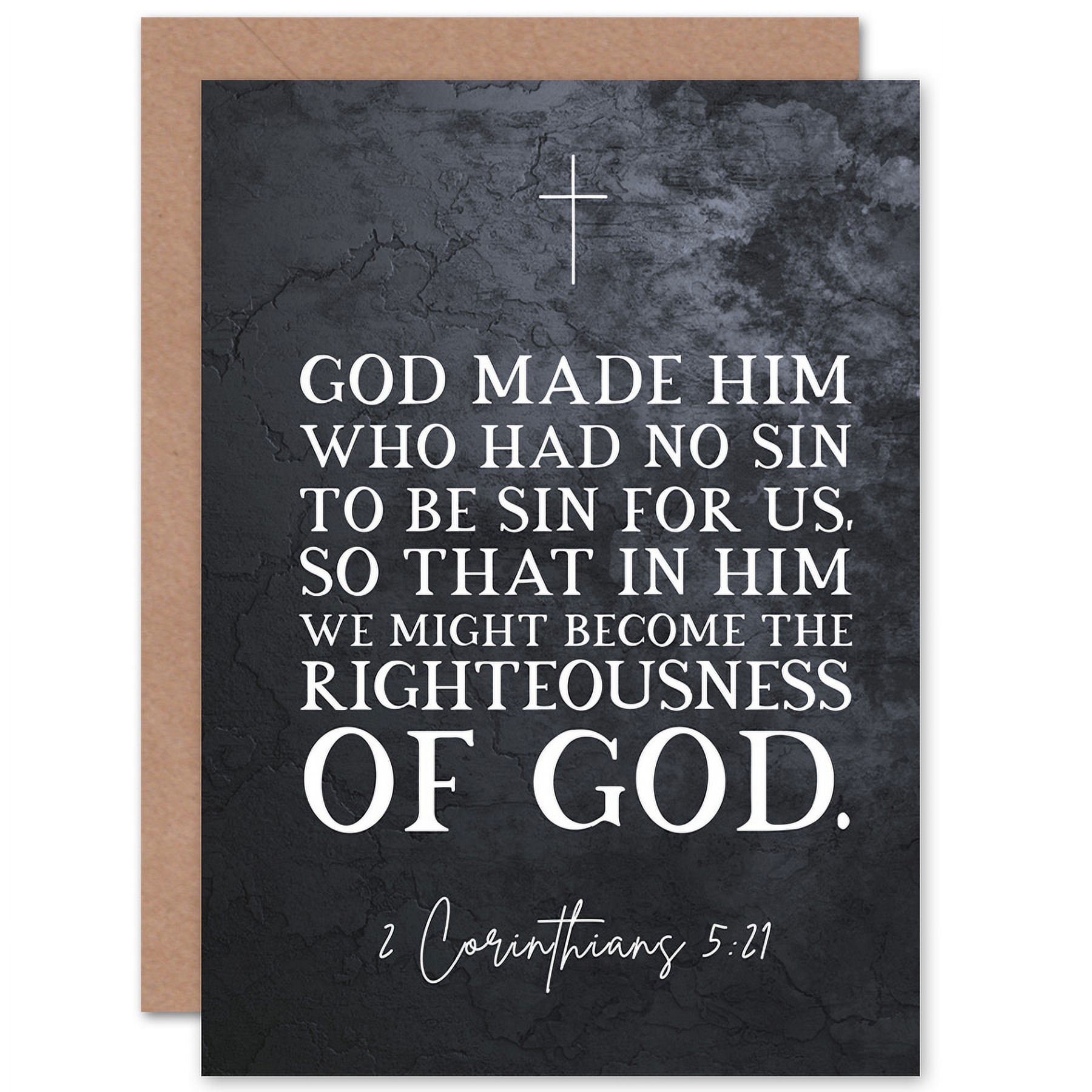 2 Corinthians 5:21 God Made Him Who Had No Sin Christian Bible Verse ...