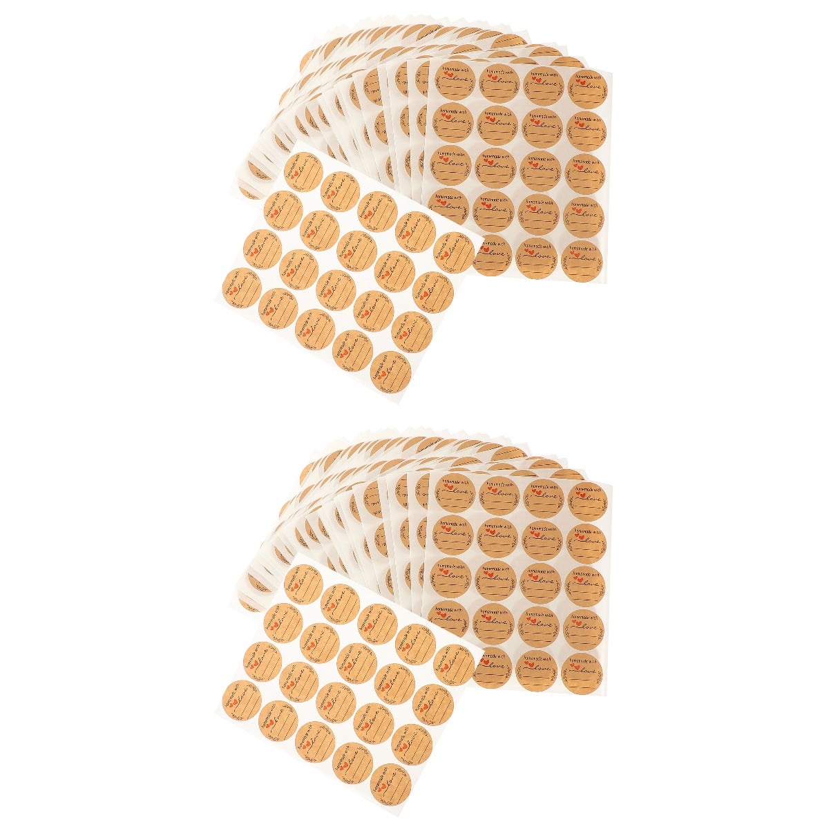 2-Pack Self-Adhesive Biscuit Bag Stickers - Durable Adhesive Label ...