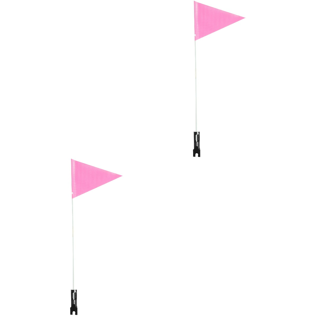 2 Count Adjustable Flag Pole High Visibility Safety with Child Pink ...