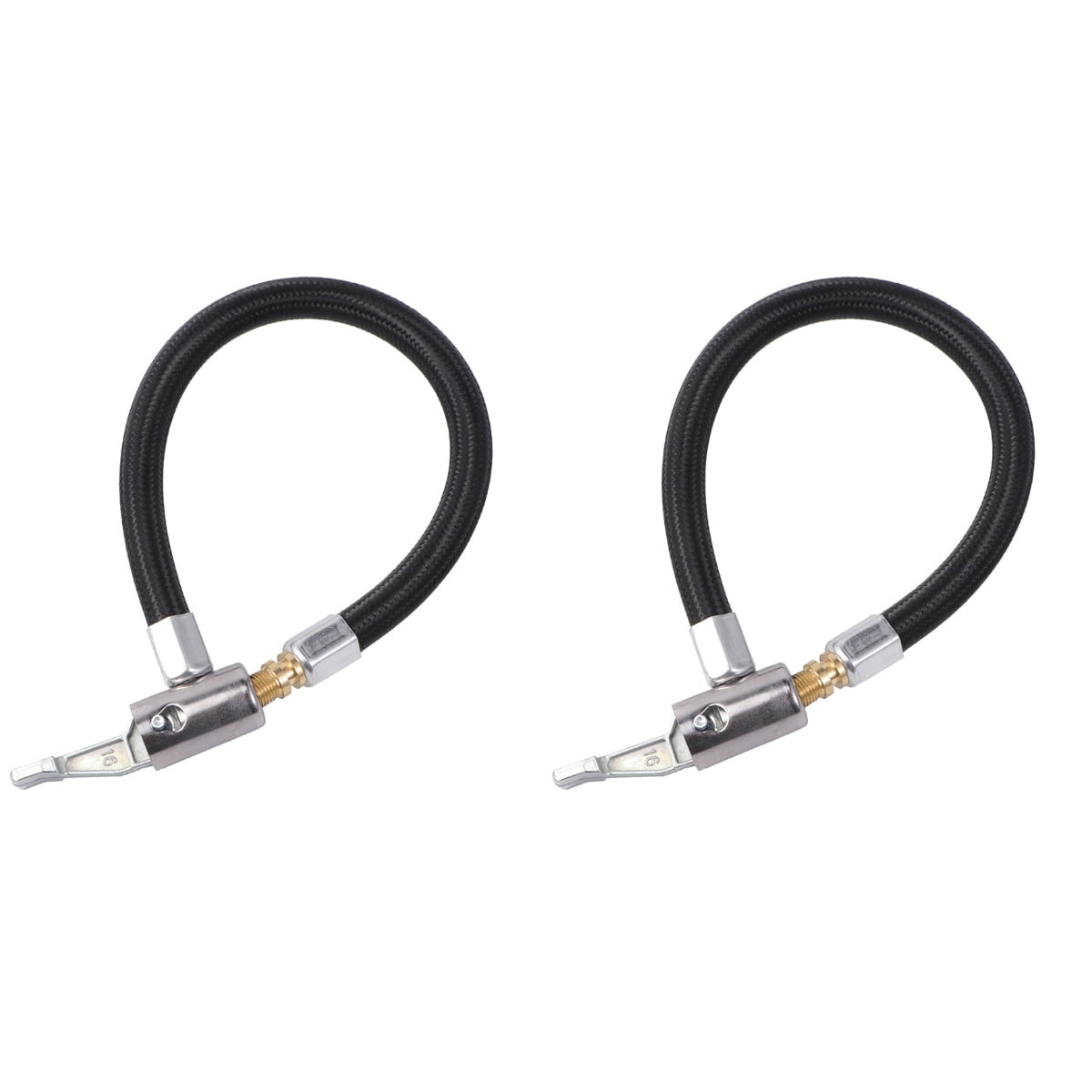 FUEENIRVA Air Inflator Extension Tube Black Tight Seal Lock-on Chuck ...