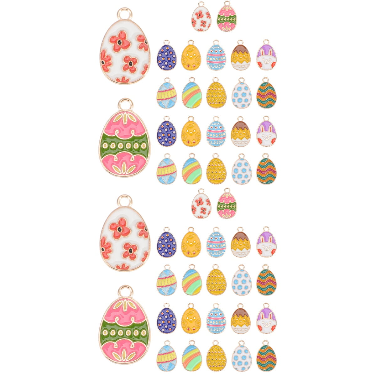 KAKOWELY Bunny Shape Assorted Color Pendant for Easter Party 48Pcs 0 ...