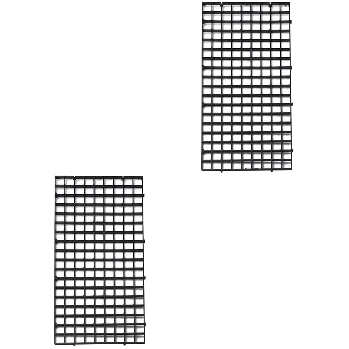 2 Count Aquarium Grid Small Fish Tank Fry Segregation Board Black ...