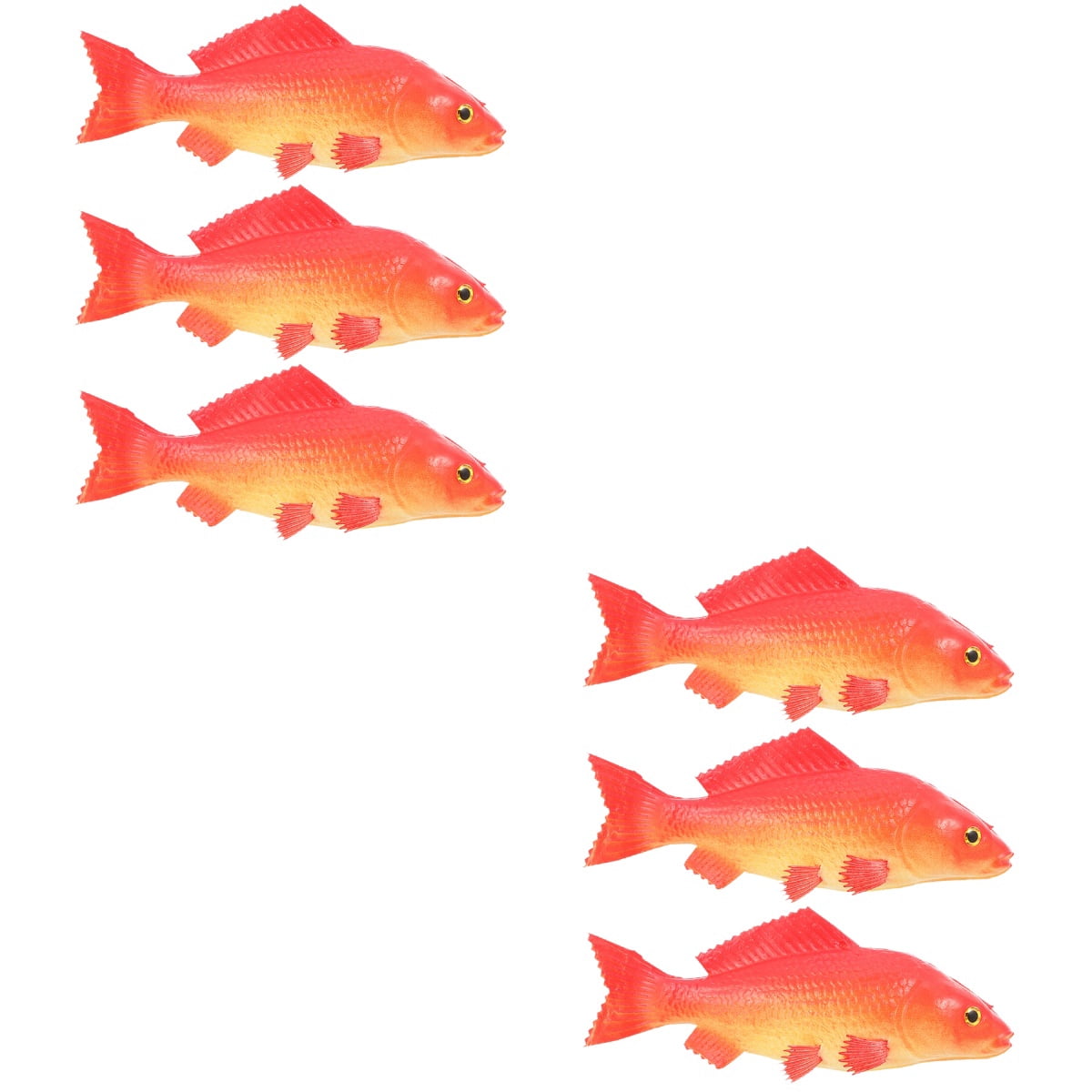 2 Count Artificial Fish Starter Simulated Pets Water Snapper Pike Red ...