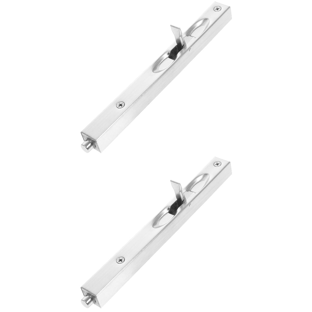 2 Count Barrel Bolt Door Latch Bolts Plug Self-retaining Spring ...