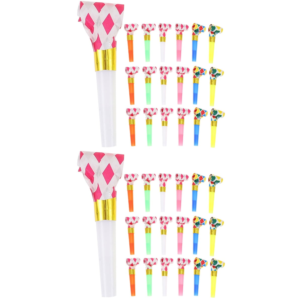 2 Count Birthday Whistle Blowers Noise Roll Child - Walmart.com