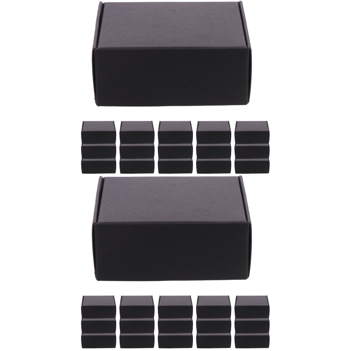 2 Count Black Mailing Box Cardboard Shipping Sauce Carton - Walmart.com