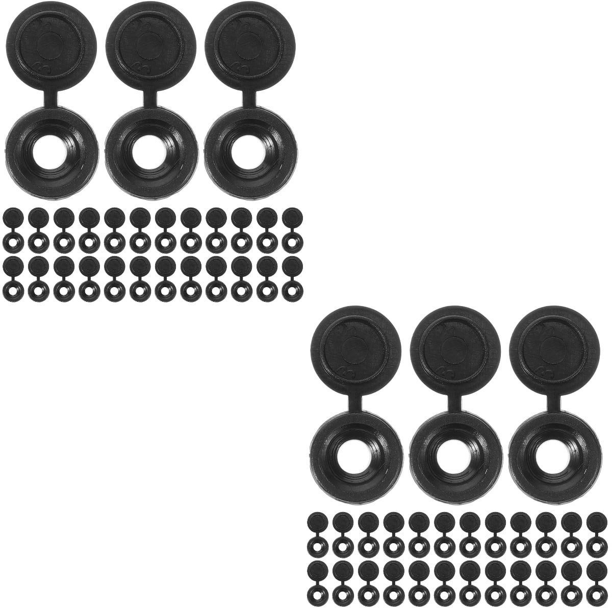 2 Count Bolt Caps Self-tapping Screw Cap 1.30X1.30X0.70CM Black ...