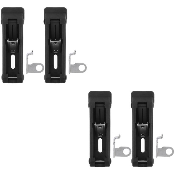 2 Count Box Lock Latch Kit Heavy Duty Storage Shelves Black Bins The ...