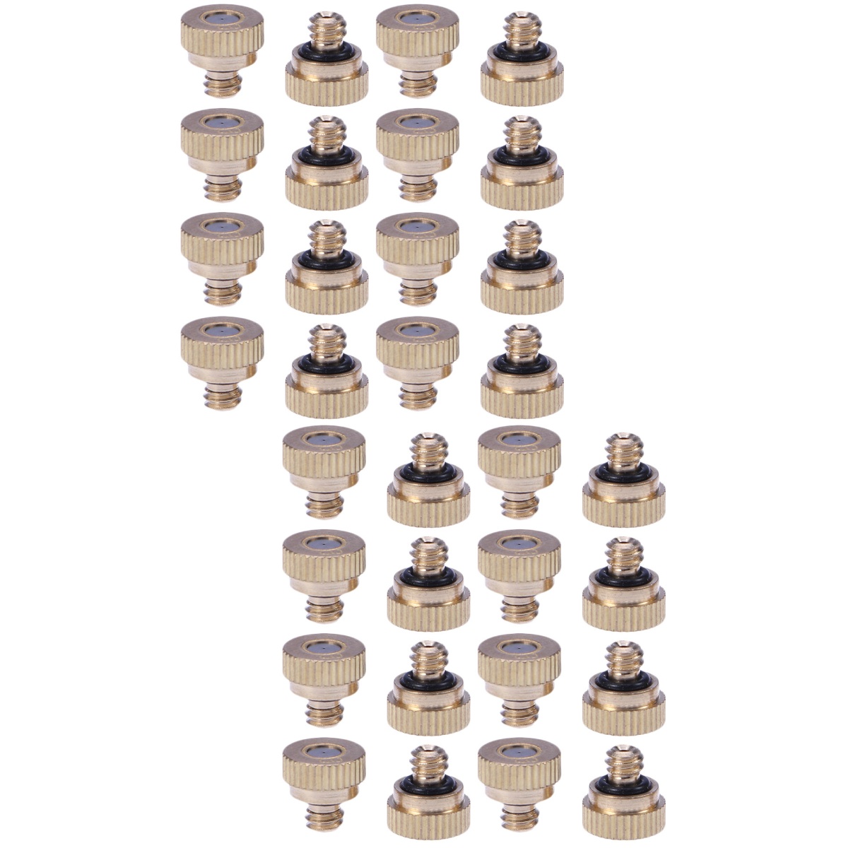 2 Count Brass Misting Nozzle Mister Replacements Boomless Sprayer ...