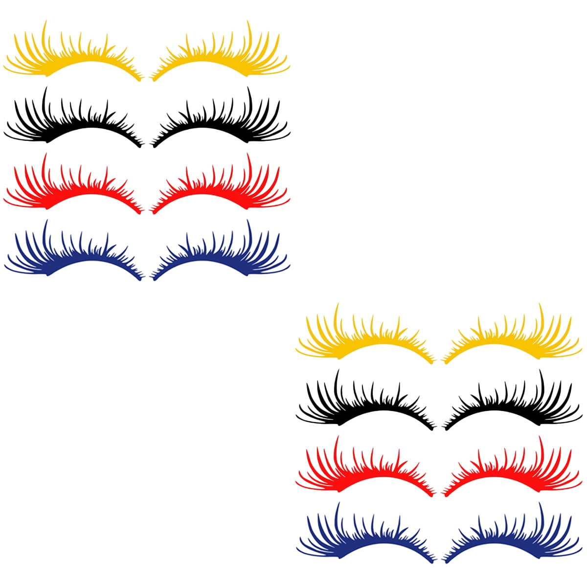 2 Count Car Headlight Eyelashes Funny Decals for Cars Attractive ...