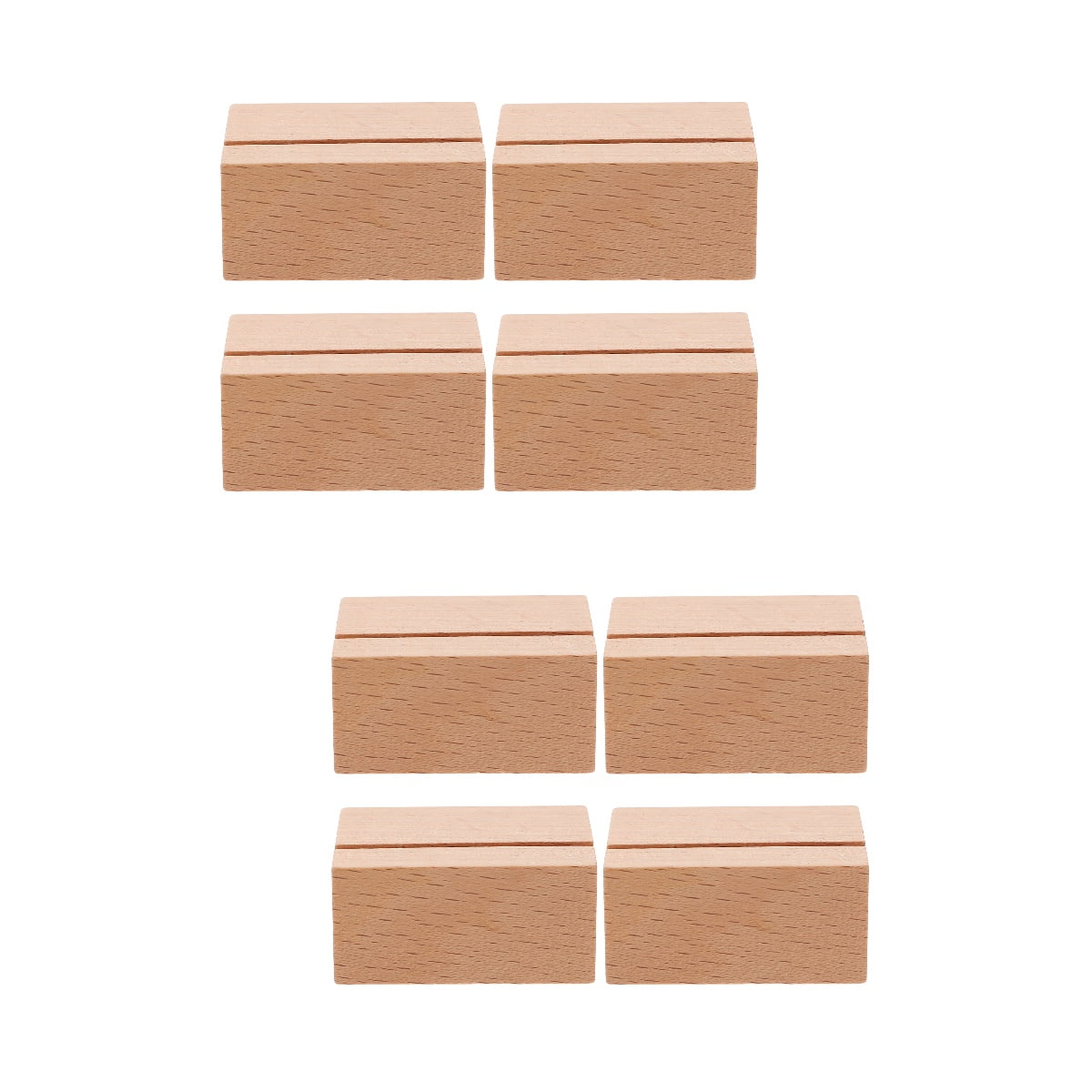 2 Count Card Table Display Solid Wood Dining Name Stand Number Holders ...