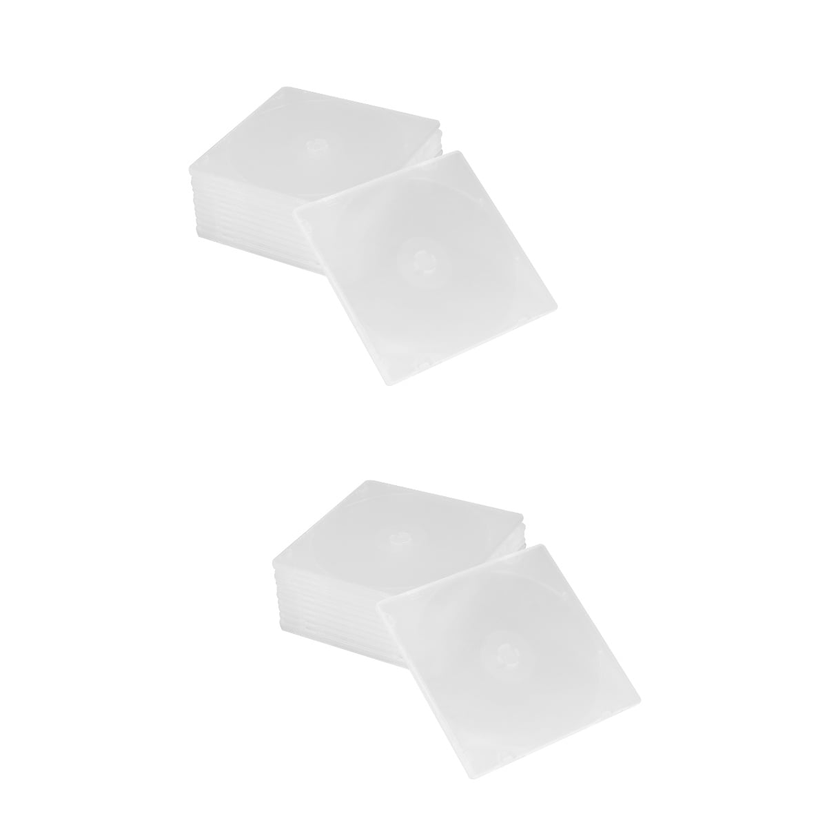 2 Count Cassette Storage Package Large Capacity CD Case DVD - Walmart.com