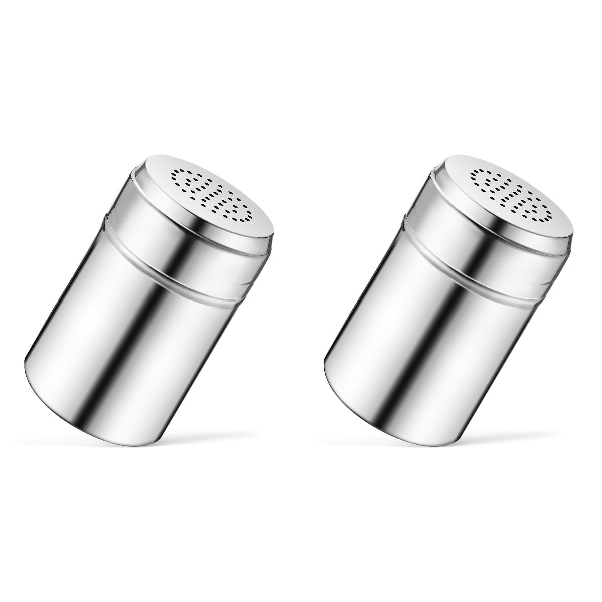 2 Count Castor Popcorn Maker Seasoning Shaker Metal Salt Shaker Pepper ...