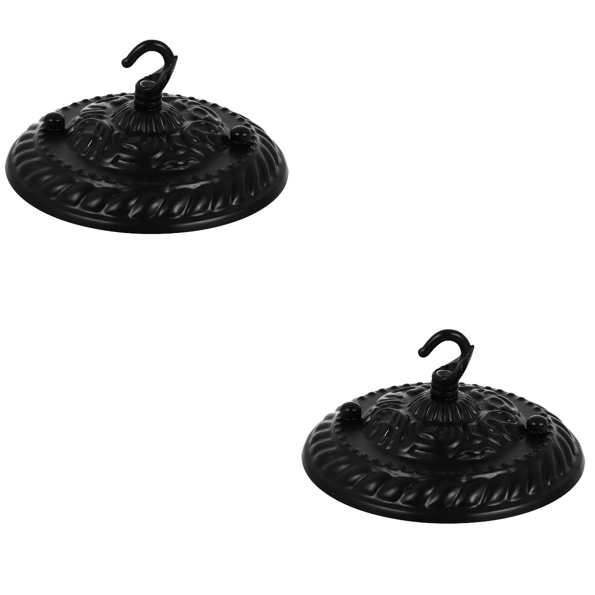 2 Count Chandelier Shade Hook Vintage Pendant Light Plate Retro Canopy ...