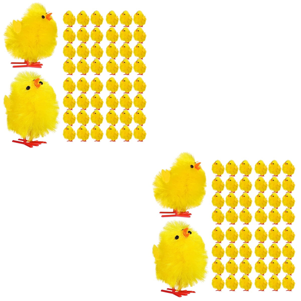 2 Count Chicken Decorative Props Solar Panel Strip Holder Trough Baby ...