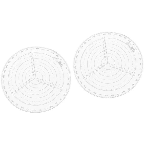 2 Count Circle Mold Centering Ruler Drawing Tool Marked Work - Walmart.com